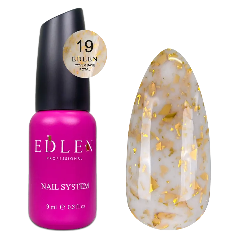 EDLEN Cover Base Potal #19, 9 ml – Level Up Beauty Supply